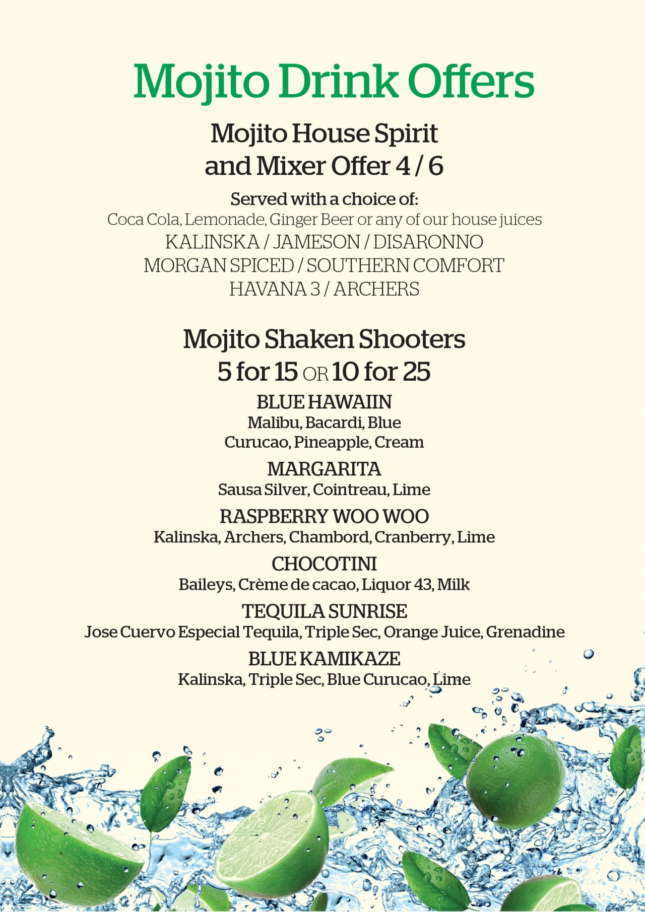 Drinks Menu | Mojito